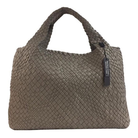 falor | Bags | Falor Falorni Made In Italy Woven Leather Tote | Poshmark